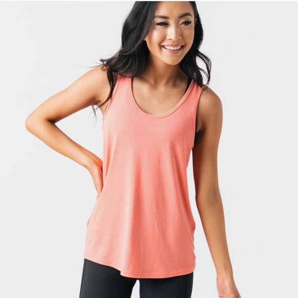 ZYIA | Tops | Zyia Flamingo Twist Tank | Poshmark